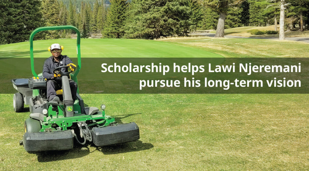Scholarship helps Lawi Njeremani pursue his long-term vision ...